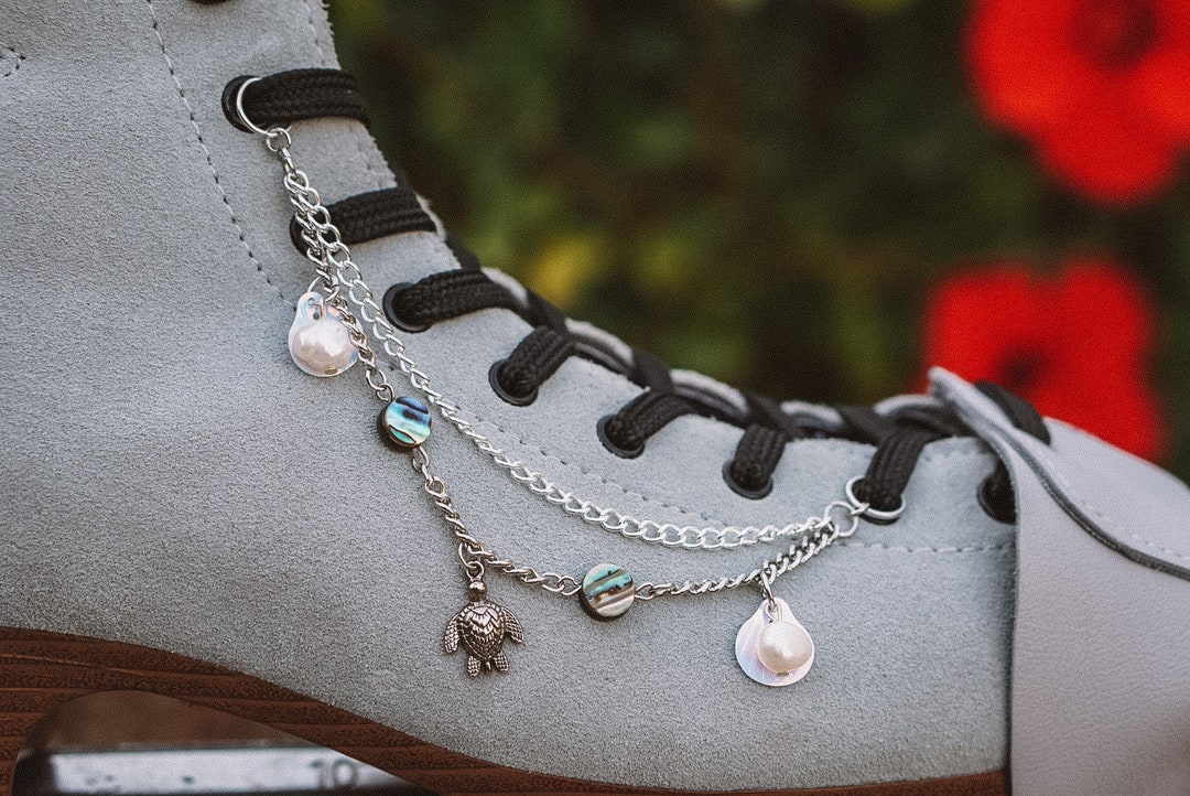 Rollschuh Zubehör - Lace Ösenkette - Zweifarbige Silber/Helles Silber ...