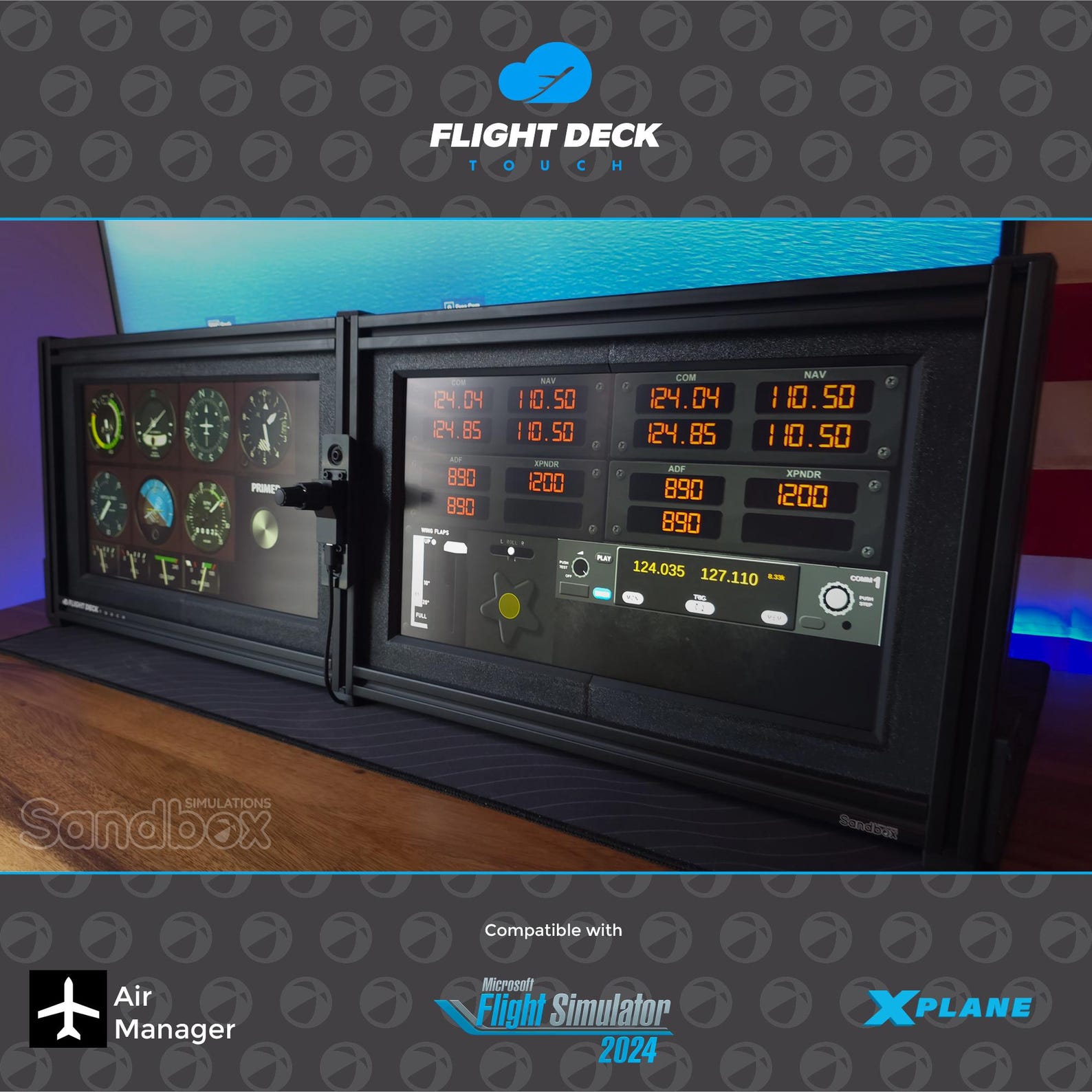 Flight Simulator Cockpit: Dual Touchscreen, Knobster, Air Manager ...