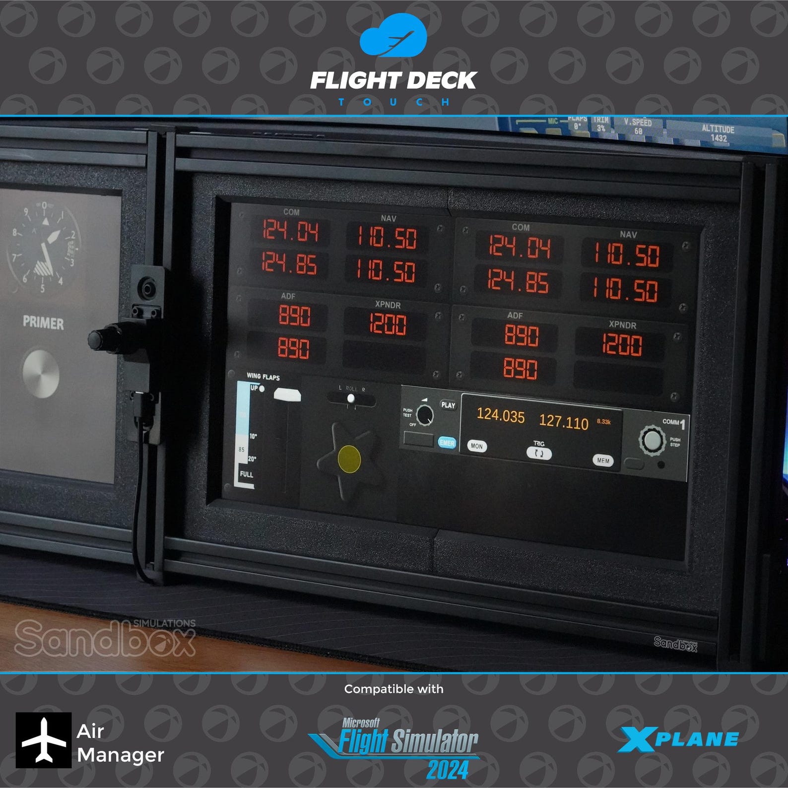 Flight Simulator Cockpit: Dual Touchscreen, Knobster, Air Manager ...