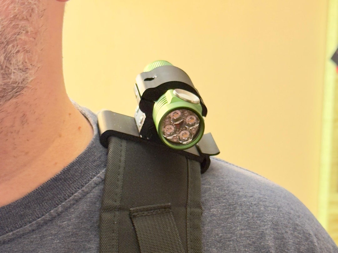 Flashlight Mount for Padded or Webbed Backpack Straps - Etsy