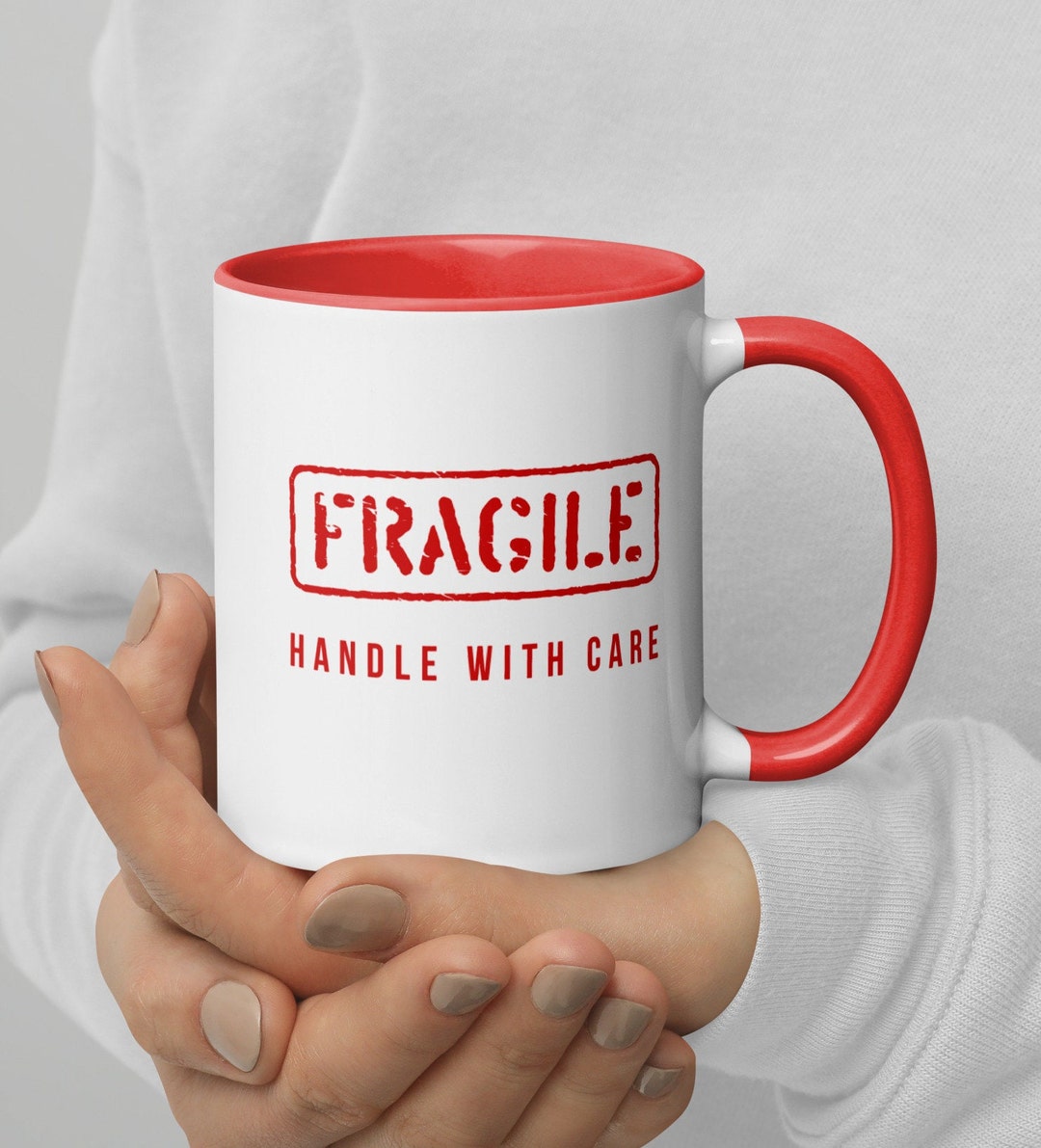 Fragile Handle With Care Mug - Etsy