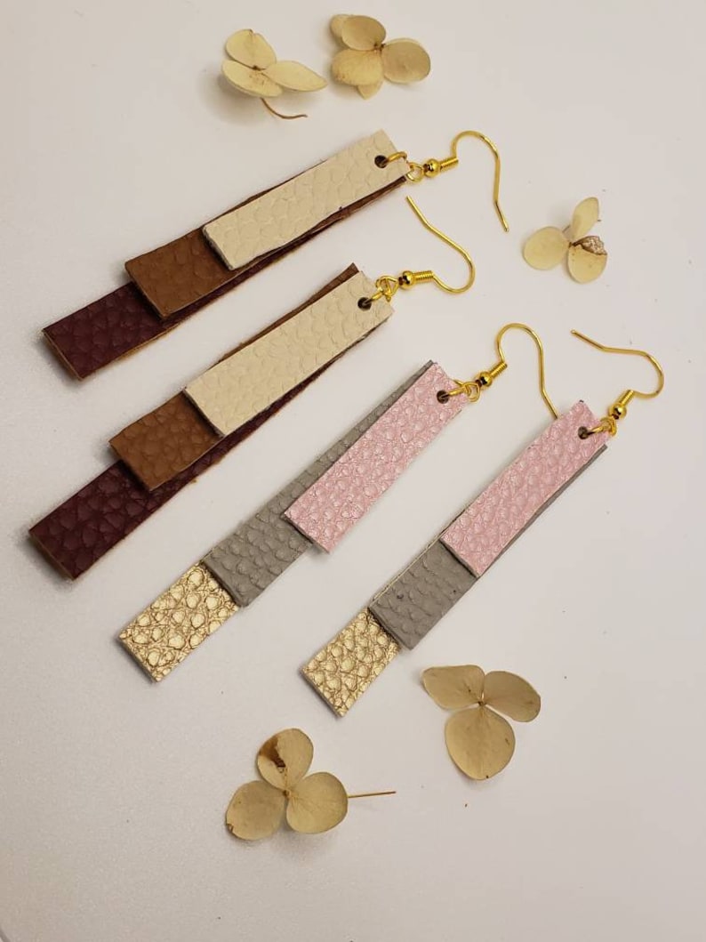 Ethos Adorned Vegan Leather Earrings Festival Dangle - Etsy