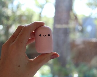 Purple Spring Desk Potato Polymer Clay Figurine Desk Buddy - Etsy