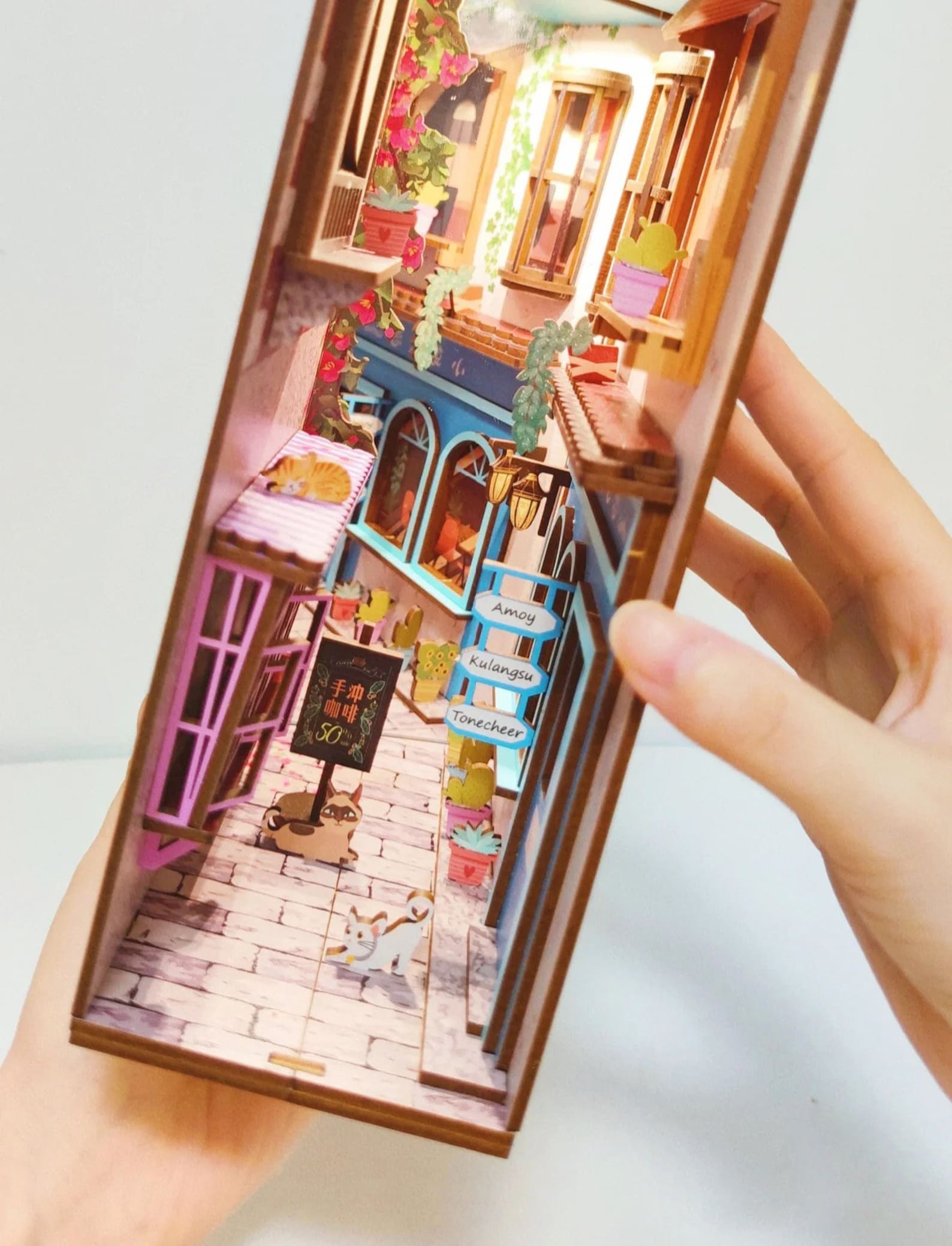 DIY Booknook Kit Book Nook Diorama Miniature Assembly Wooden - Etsy