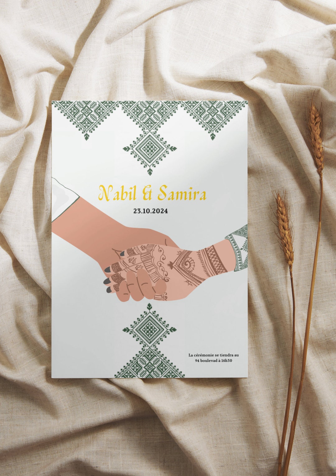 Card: Henna Day - Etsy