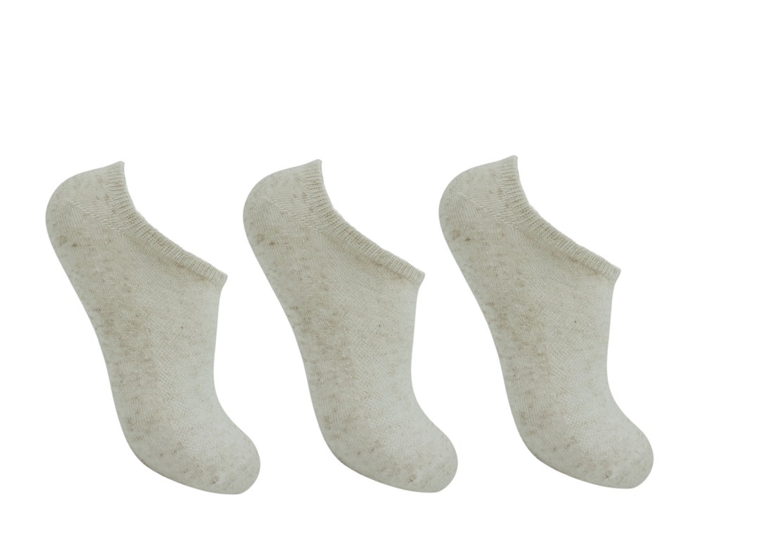 Linen Low Cut Socks: Women's Cotton Blend, Breathable (3-pairs) - Etsy