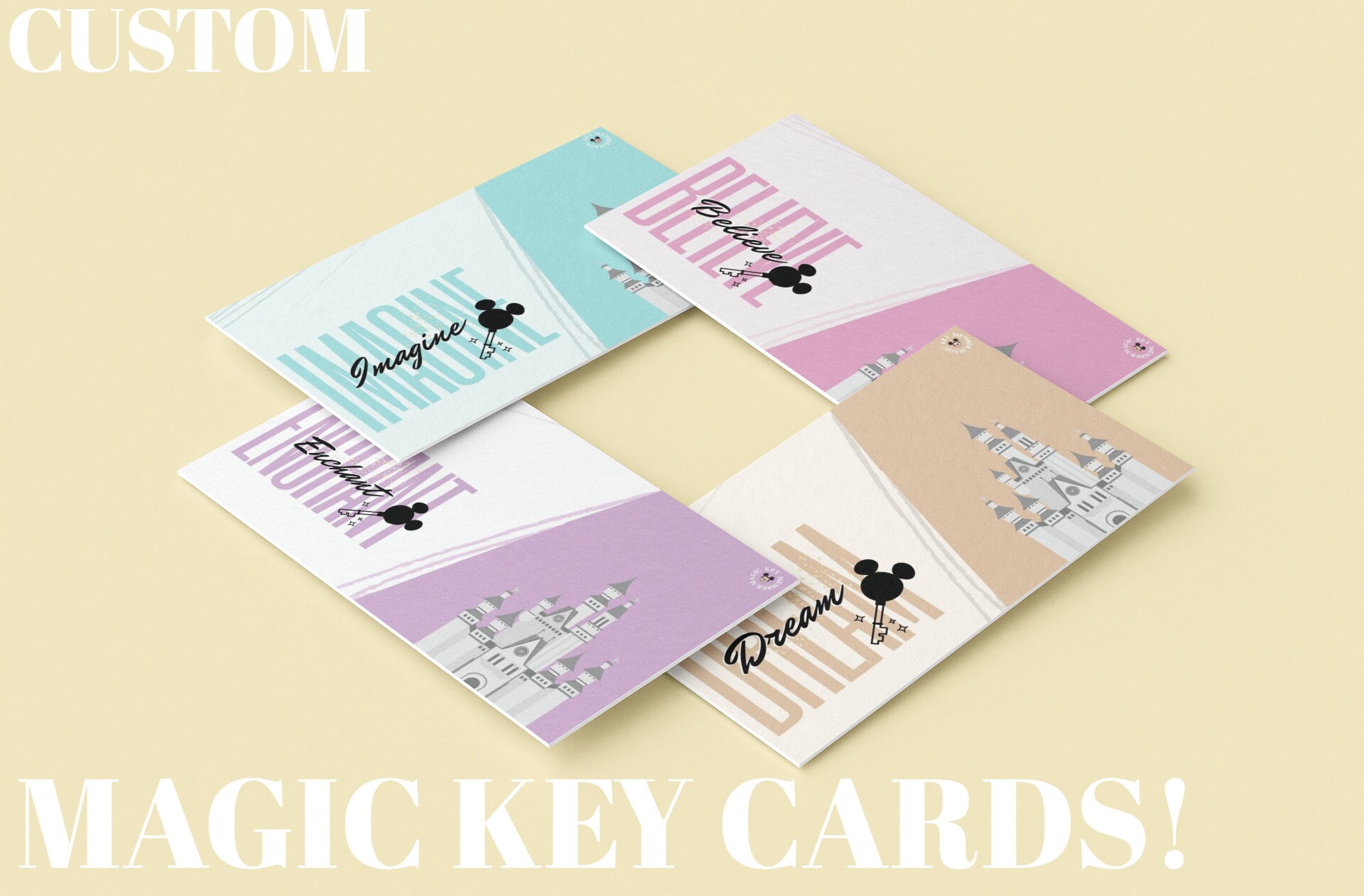 Magic Key Card Design, Annual Passholders, Custom Magic Key Card Design ...