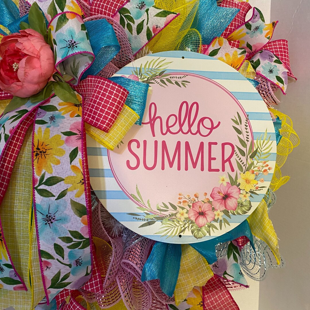 Hello Summer Wreath for Your Decorating Needs, Summer Wreath for Your ...