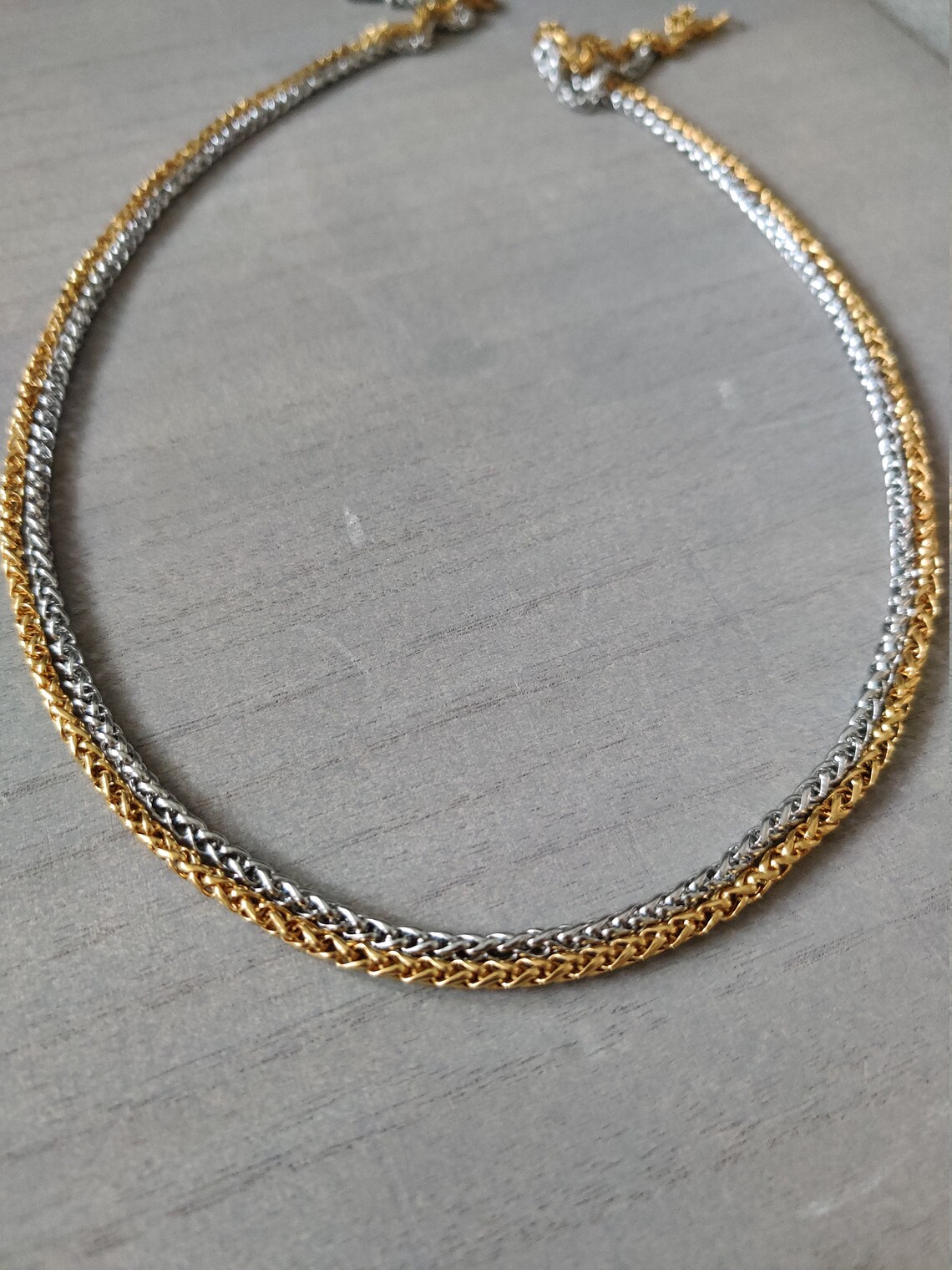 Braid Chain Wheat Chain Braided Wheat Spiga Link Chain 3mm | Etsy