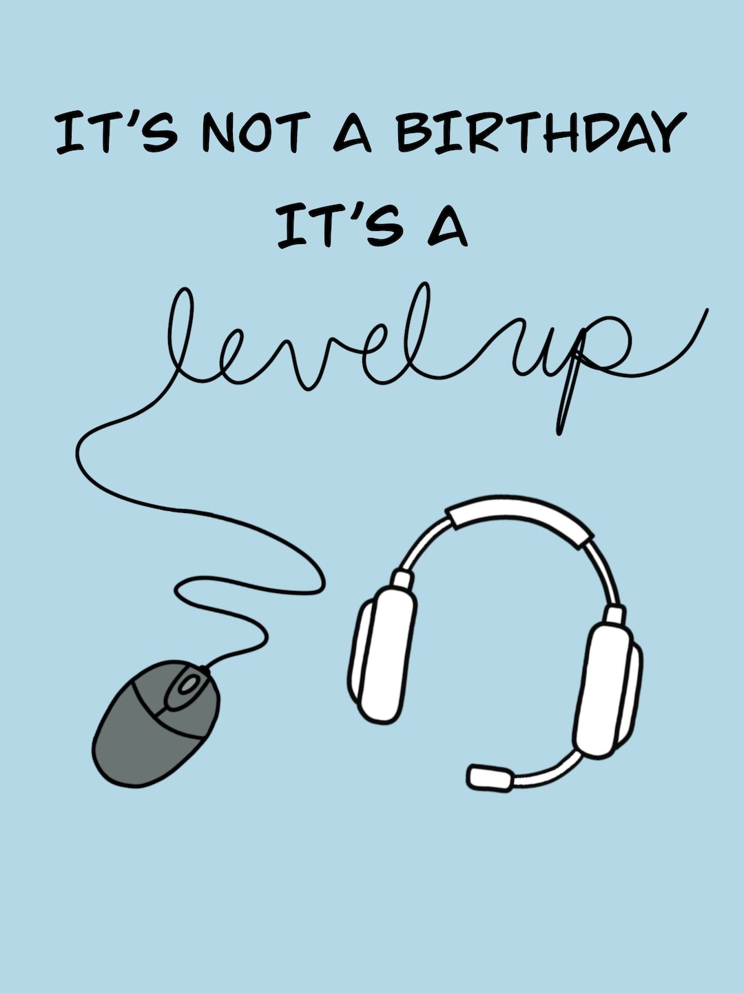 Level up Gamer Birthday Card - Etsy