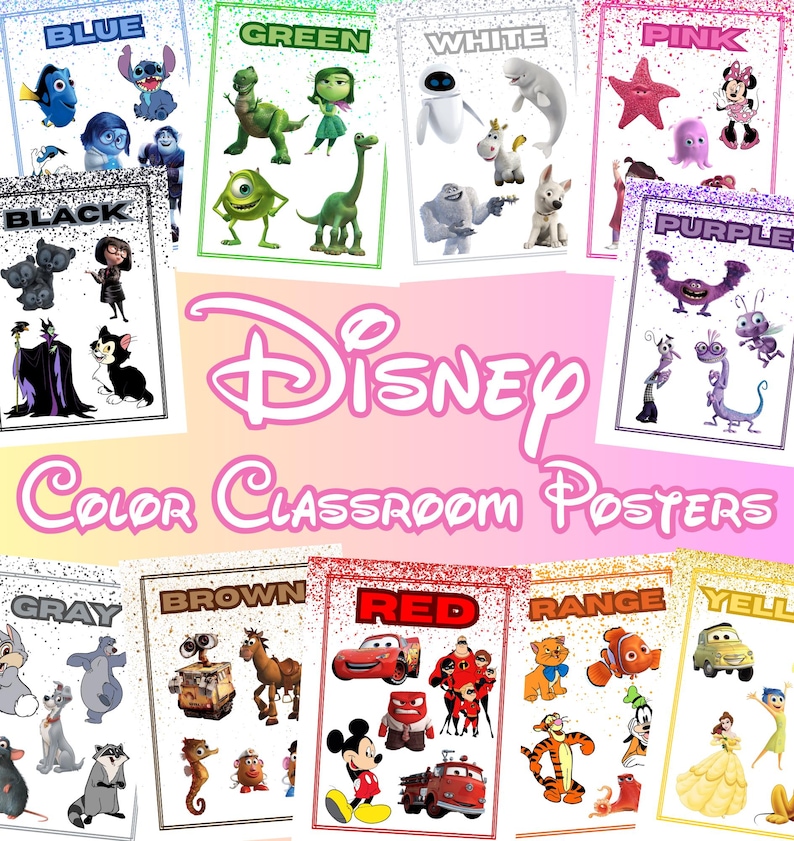 Classroom Color Posters - Etsy