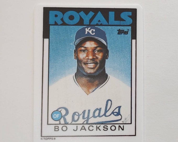 Bo Jackson Limited Edition Porcelain Baseball Card | 1986 Topps Rookie ...