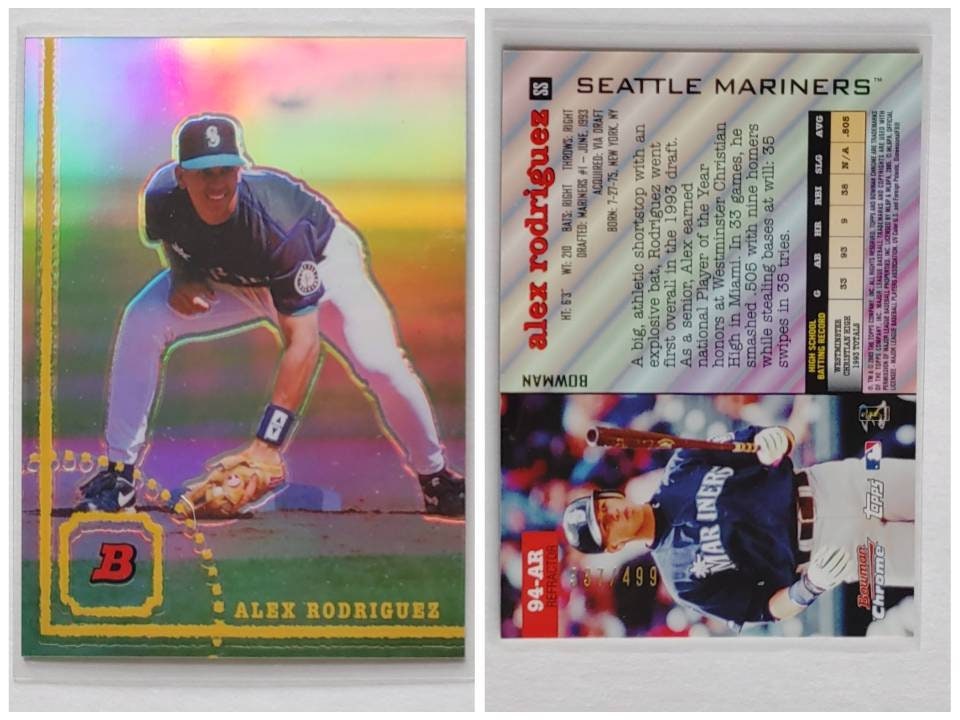 Alex Rodriguez ROOKIE Cards 18 Baseball Cards to Choose - Etsy