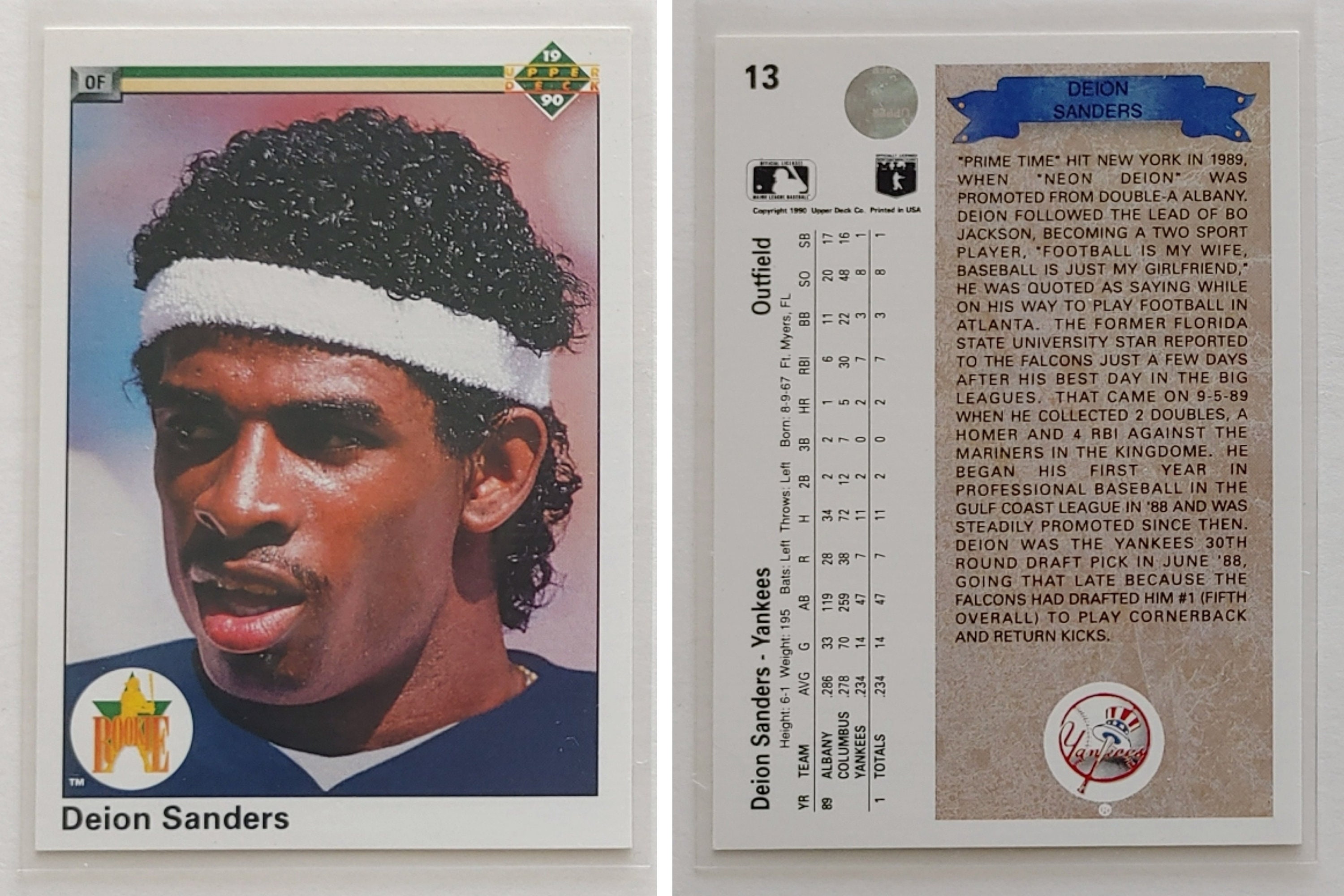 Deion Sanders ROOKIE Cards 11 Baseball Cards to Choose From 1989-1995 ...