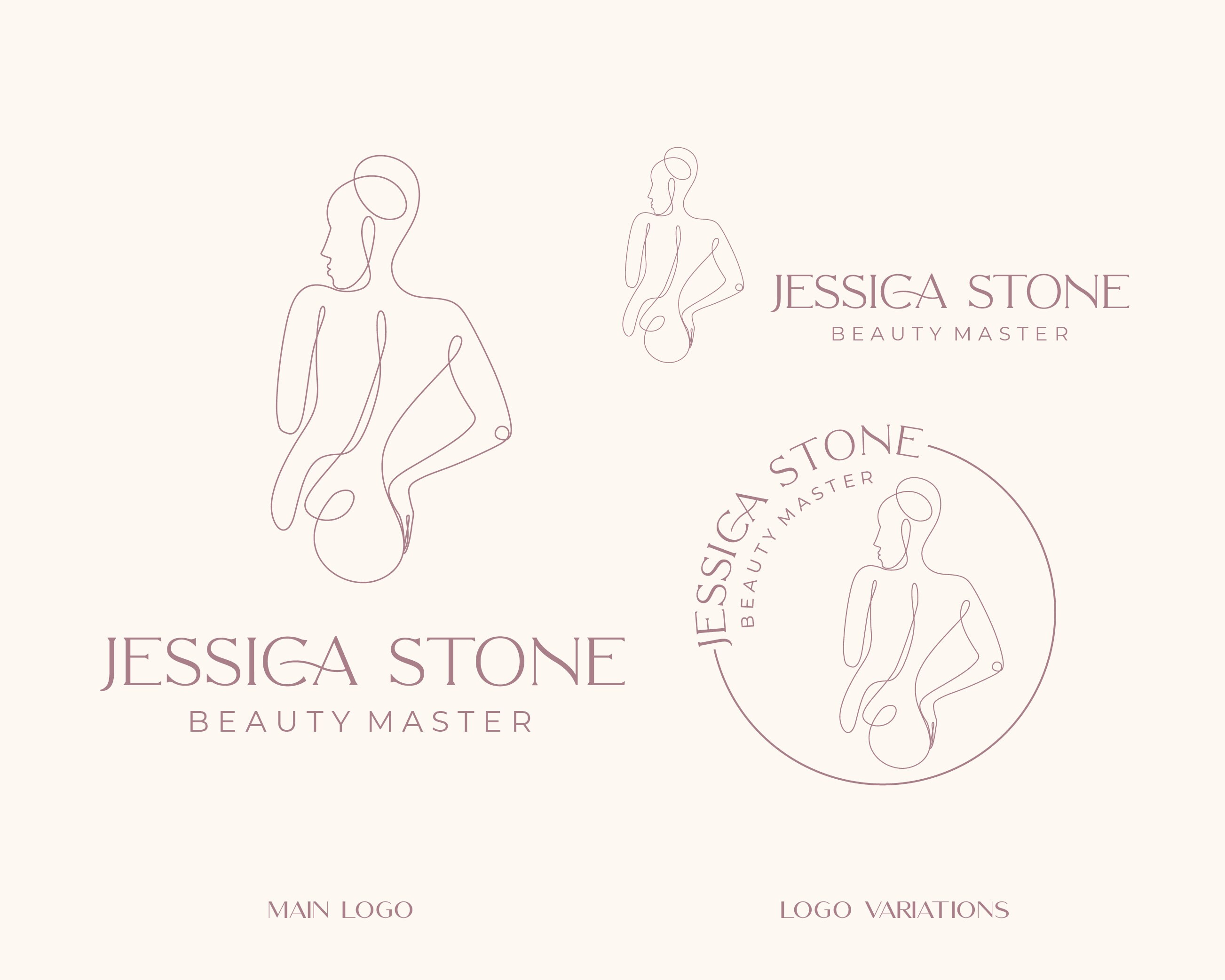 Female Body Line Logo, Woman Logo Design, Head Drawing, Line Logo ...