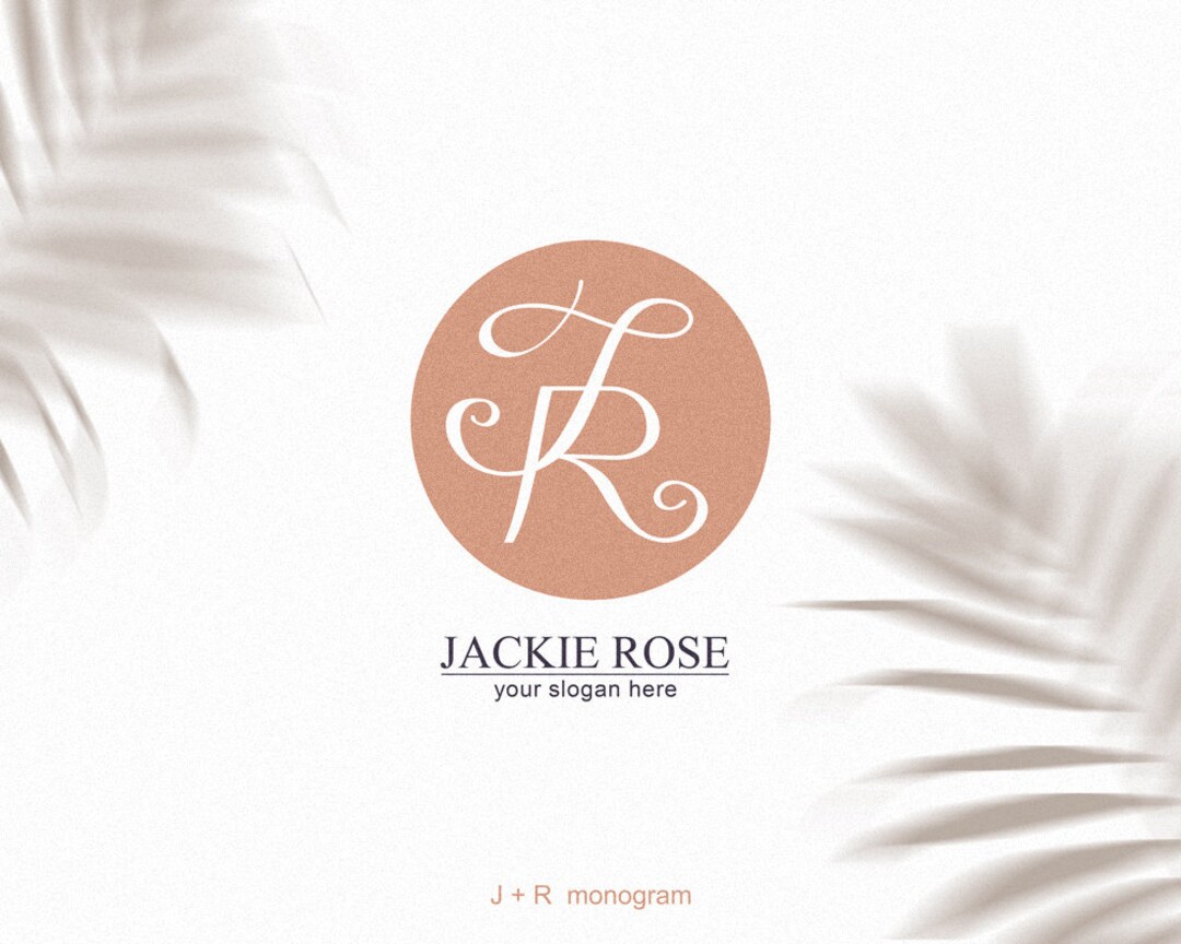 JR, RJ, Logo, Monogram From 2 Letters. Modern Manuscript Monogram ...