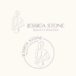 Female Body Line Logo, Woman Logo Design, Head Drawing, Line Logo ...