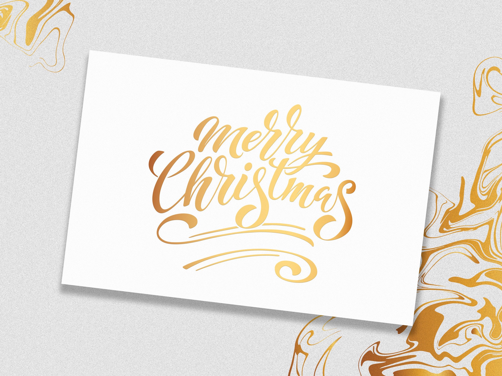 Merry Christmas Handwritten Lettering, Typography Vector Design for ...