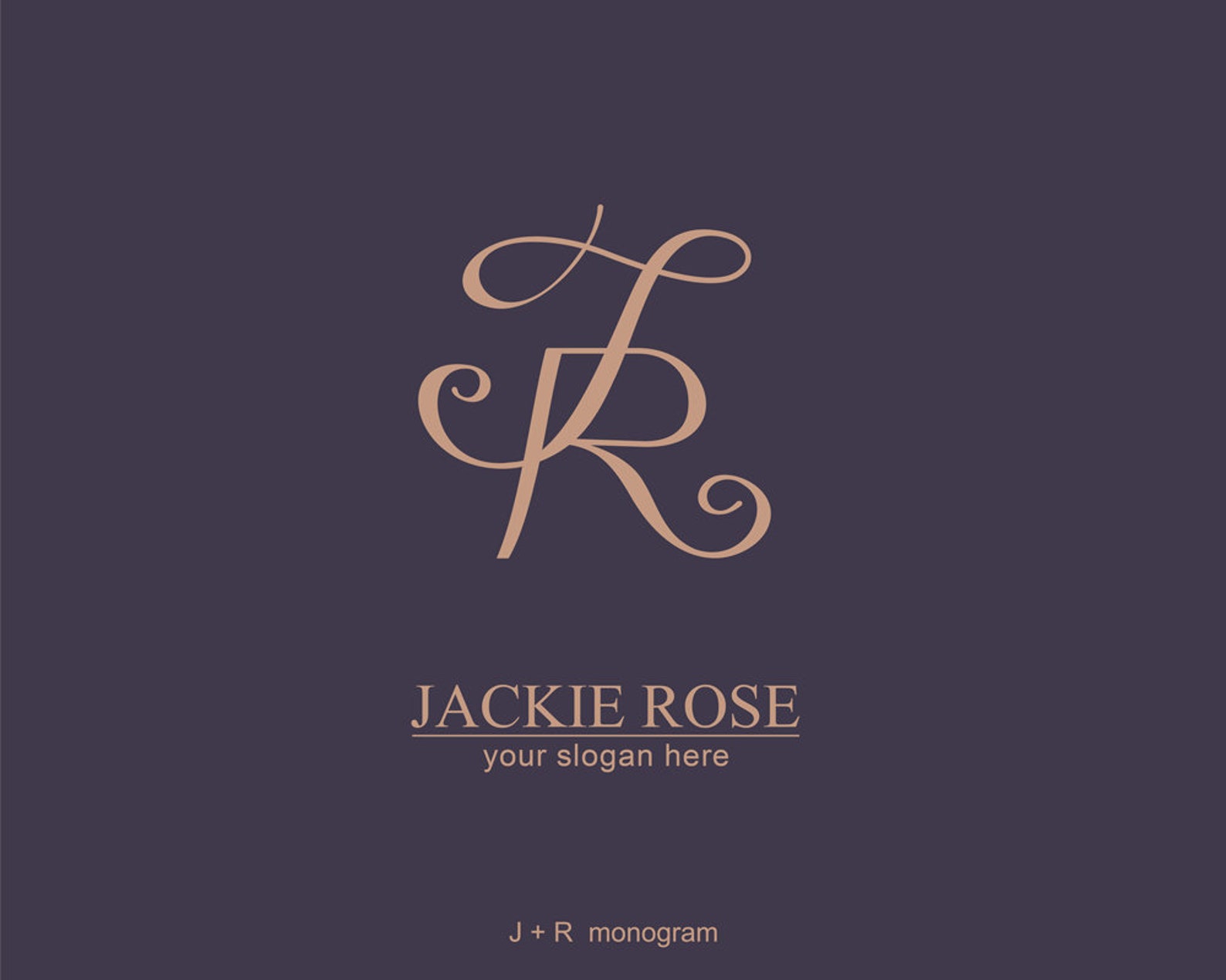 JR RJ Logo Monogram From 2 Letters. Modern Manuscript - Etsy