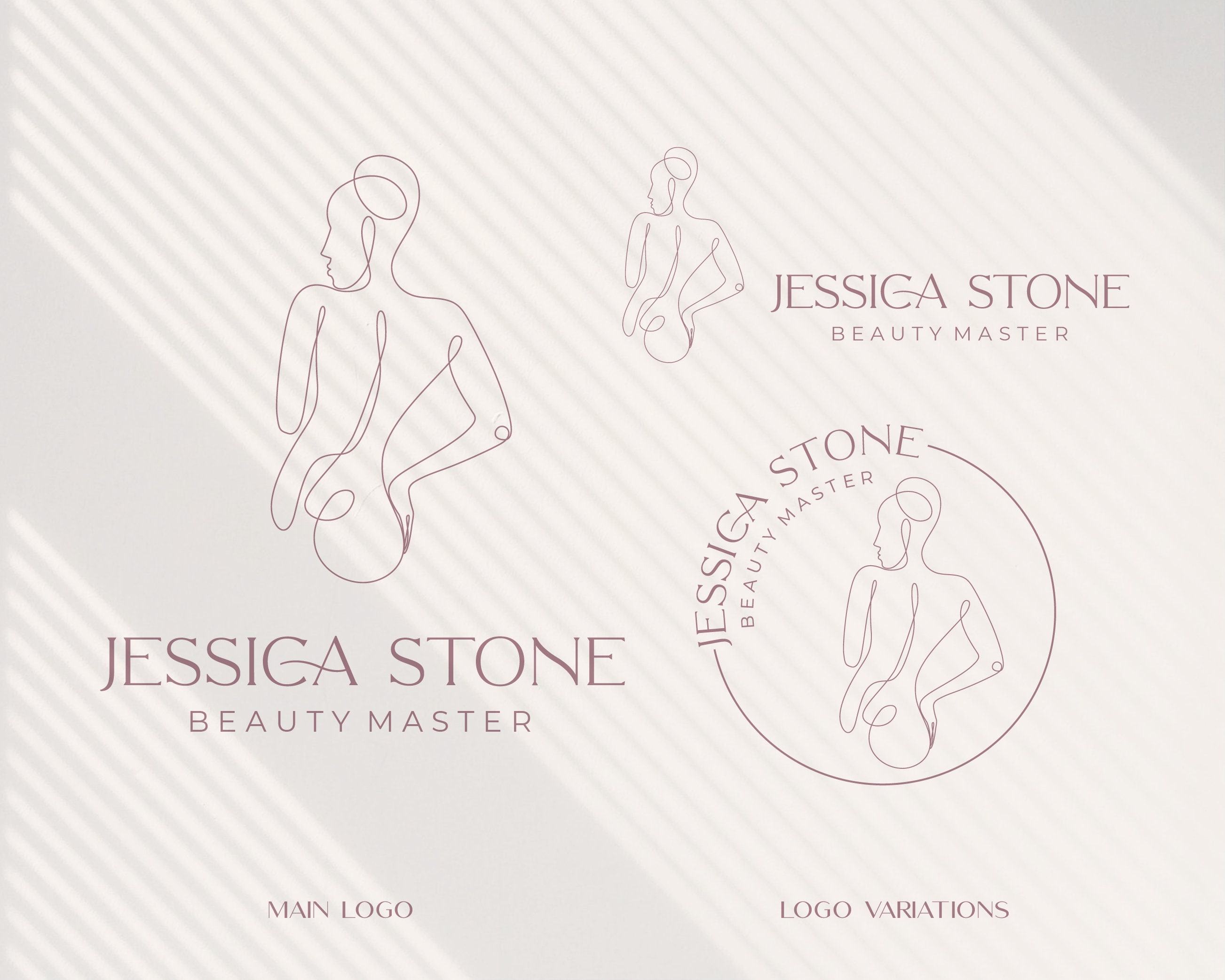 Female Body Line Logo, Woman Logo Design, Head Drawing, Line Logo ...