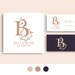 B Logo 1-letter B Monogram. Floral Style Rose. Monogram of a - Etsy