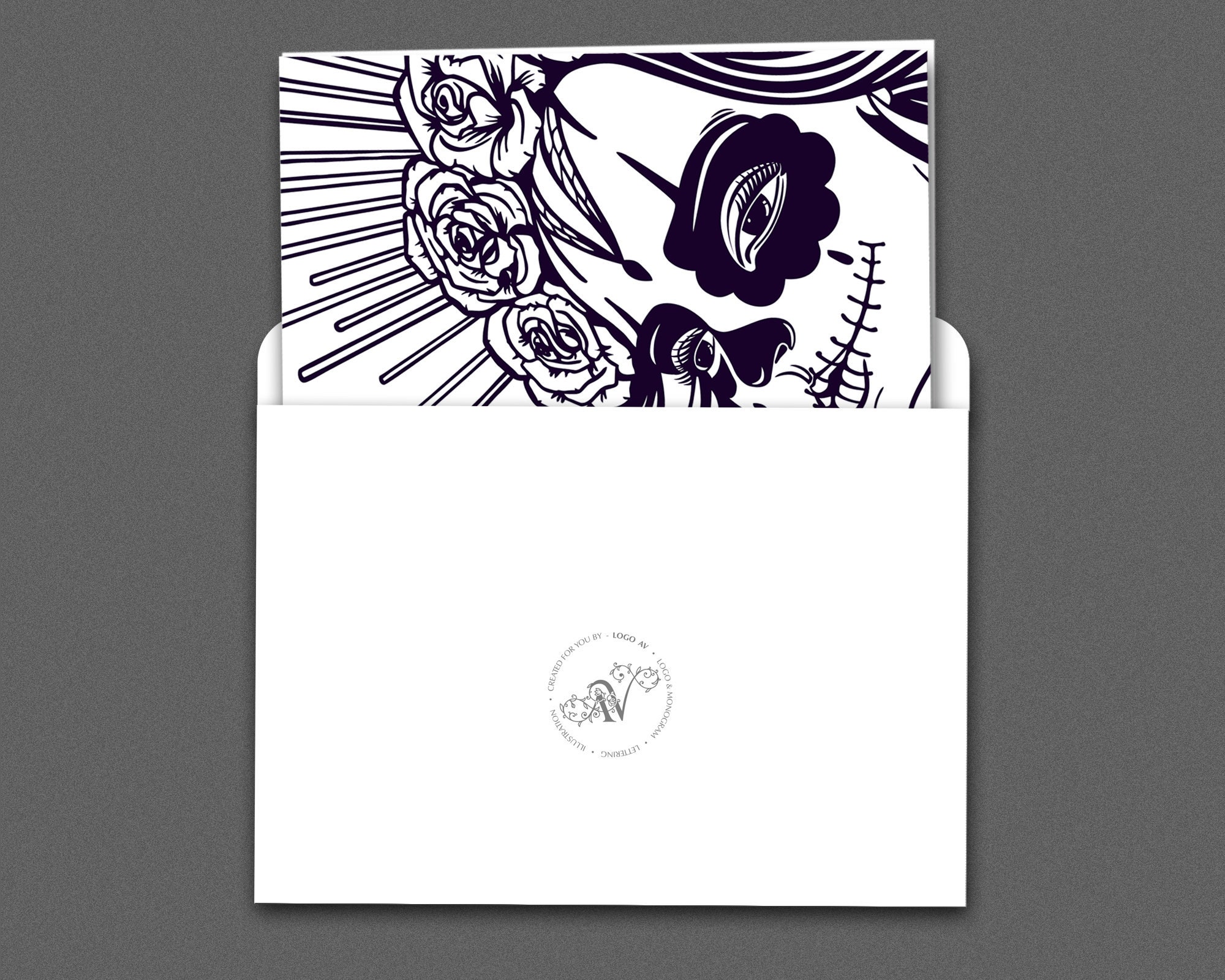 Dia De Los Muertos Day of the Dead. Greeting Card or Party | Etsy