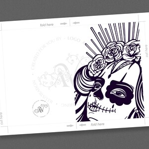 Dia De Los Muertos Day of the Dead. Greeting Card or Party | Etsy