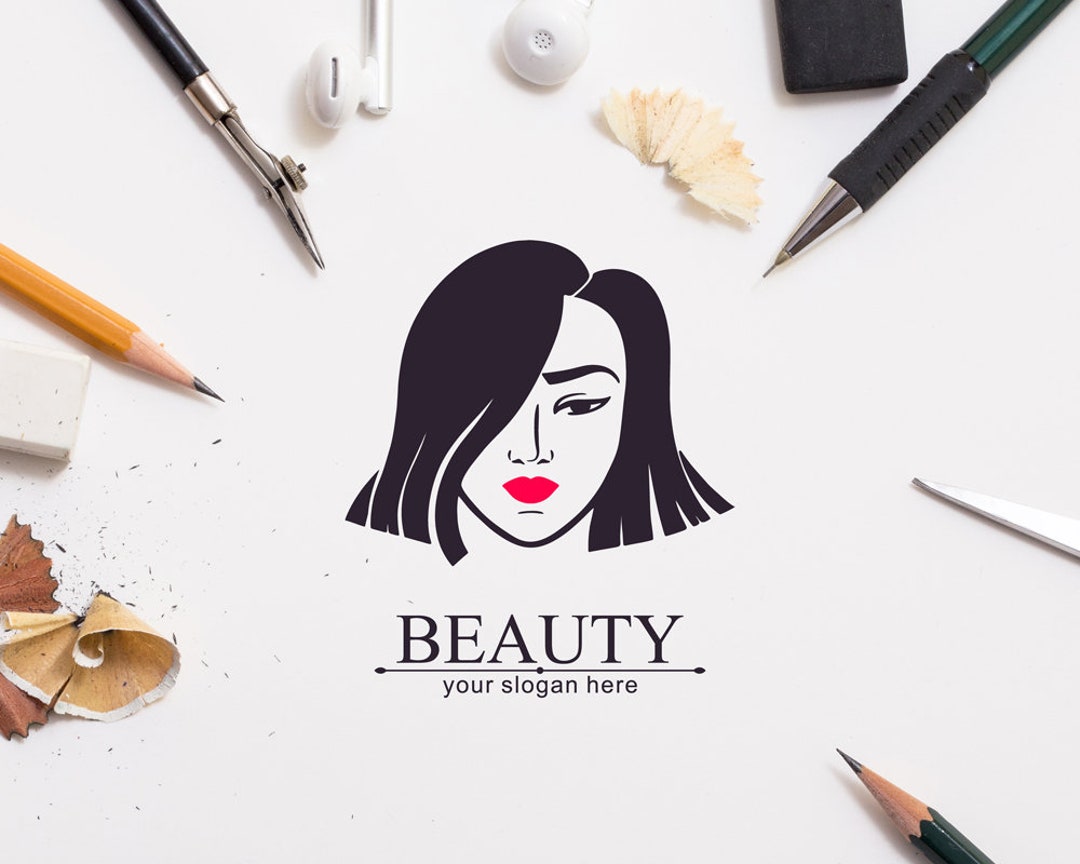 Beauty Logo Design, Salon Logo, Cosmetic Logo, Women's Face Logo, Skin ...