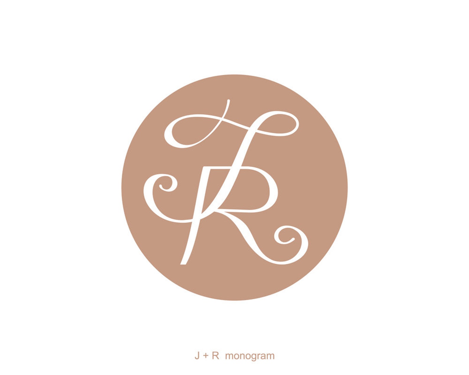 JR, RJ, Logo, Monogram From 2 Letters. Modern Manuscript Monogram ...