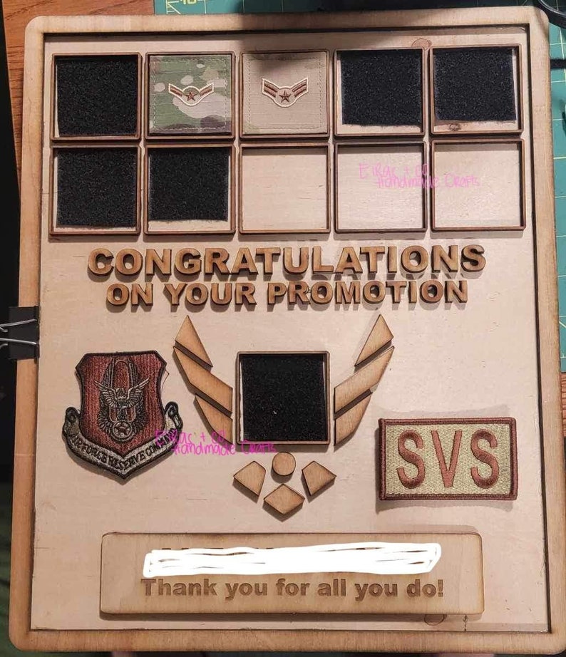 Military Progression Plaque - Etsy