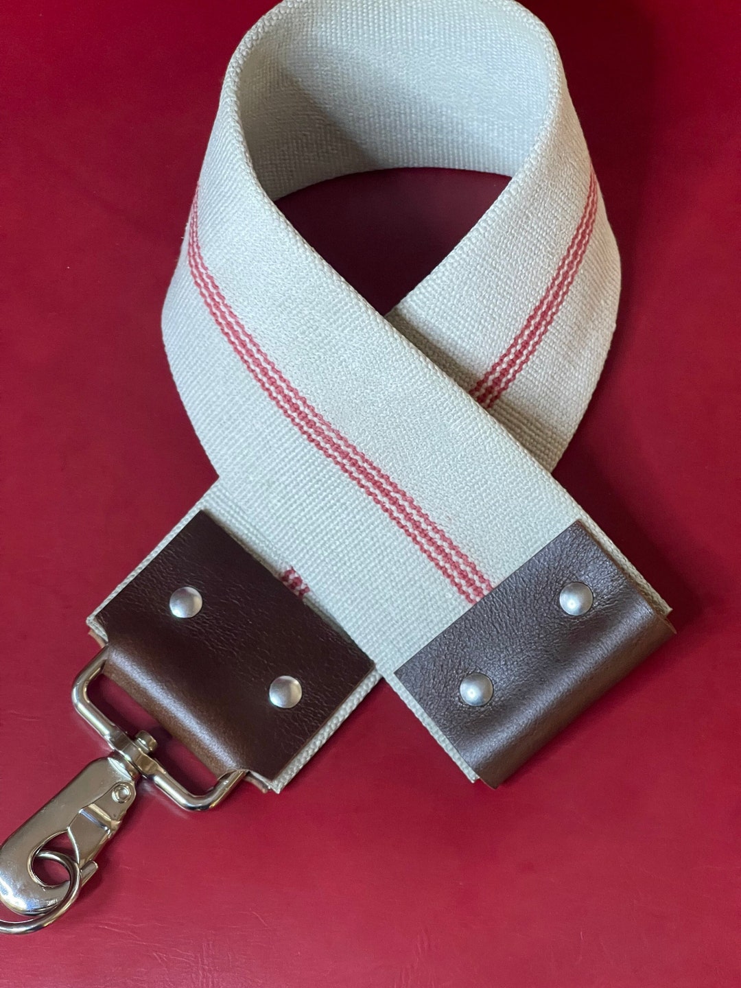 LARGE 3.25" Wide Flax Linen Canvas Strop for Straight Razors - Etsy