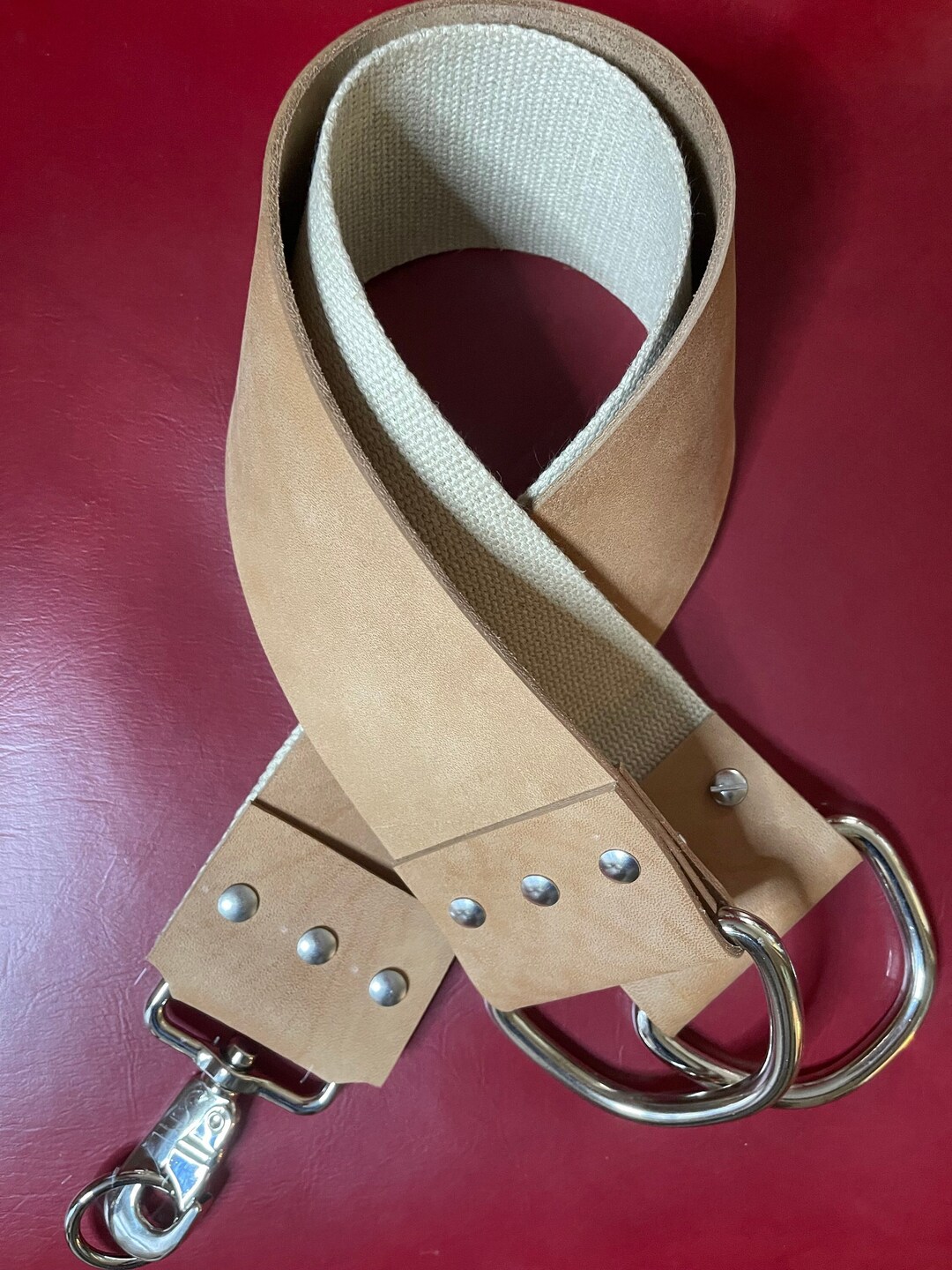 LARGE 3 Wide Horween Horsehide and Hemp Strop for Straight Razors - Etsy