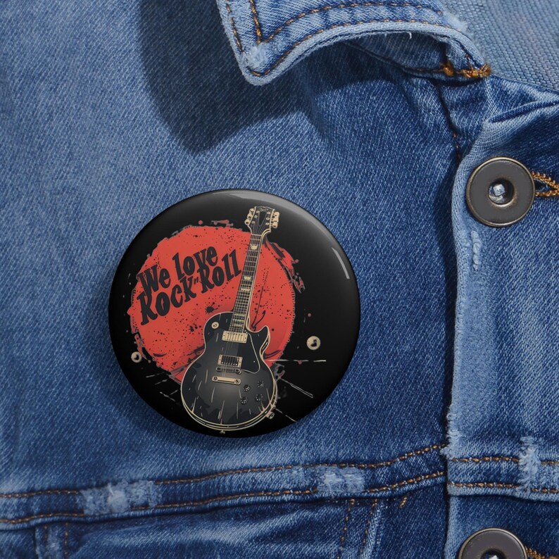 We Love Rock N Roll Pin Button - Etsy