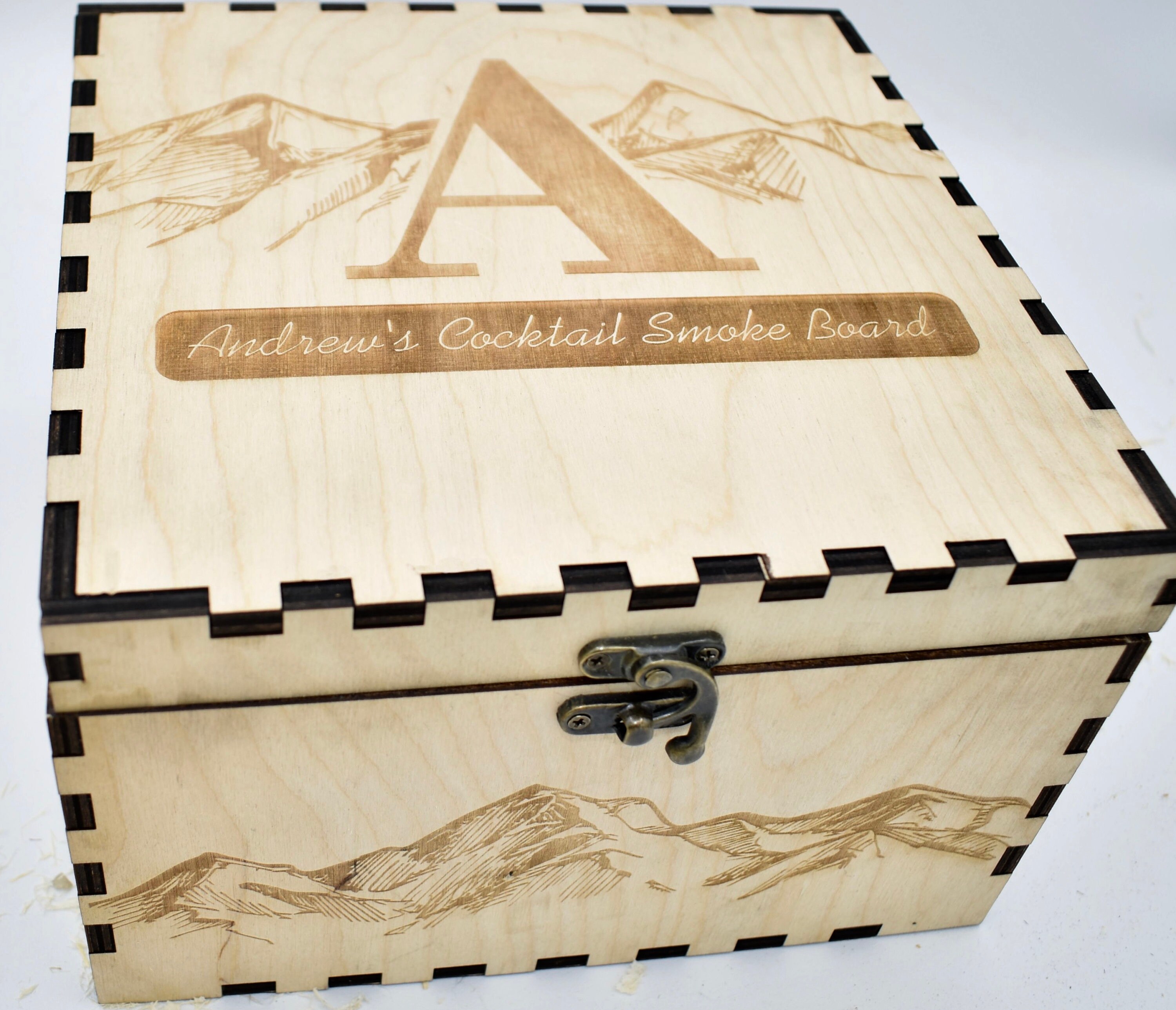 Large Wooden Hinged and Latched Maple Box - Etsy