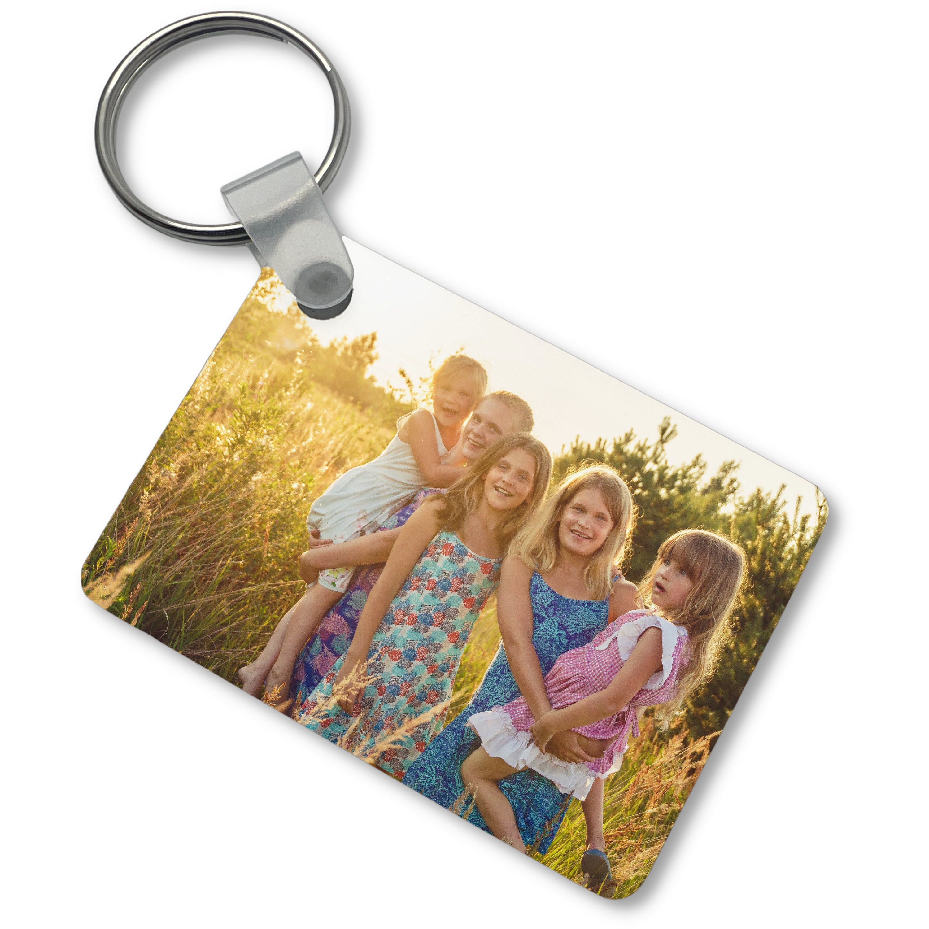 Personalised Photo Keyring Any Picture Custom Keychain Double - Etsy UK