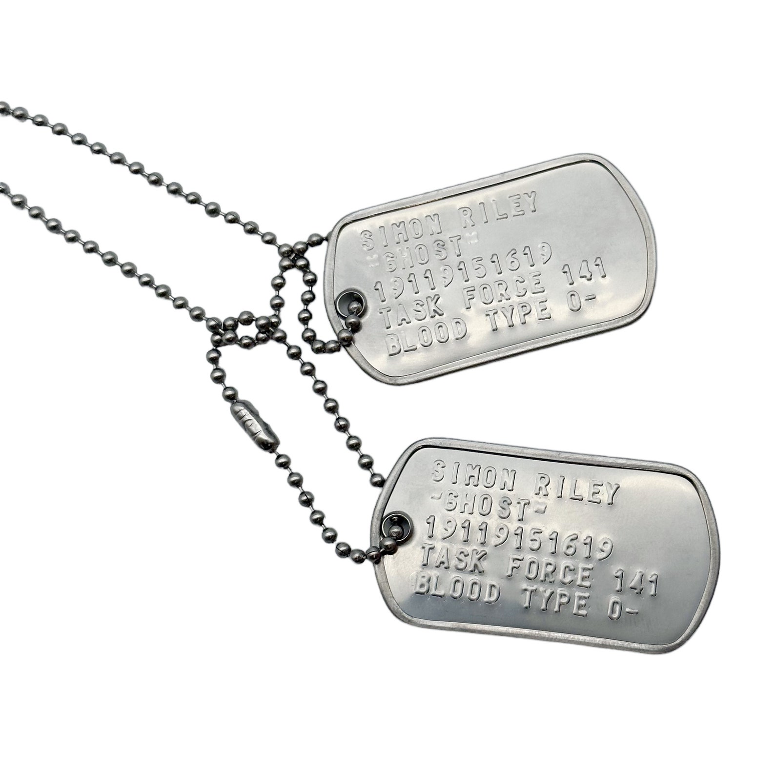 Simon 'GHOST' Riley US Military Dog TAGS Detailed Replica Collector ...