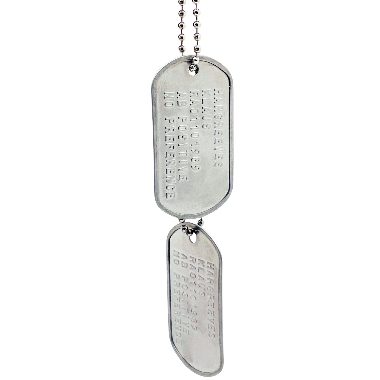 Klaus Hargreeves 'NUMBER FOUR' Military Dog Tags Set - Etsy