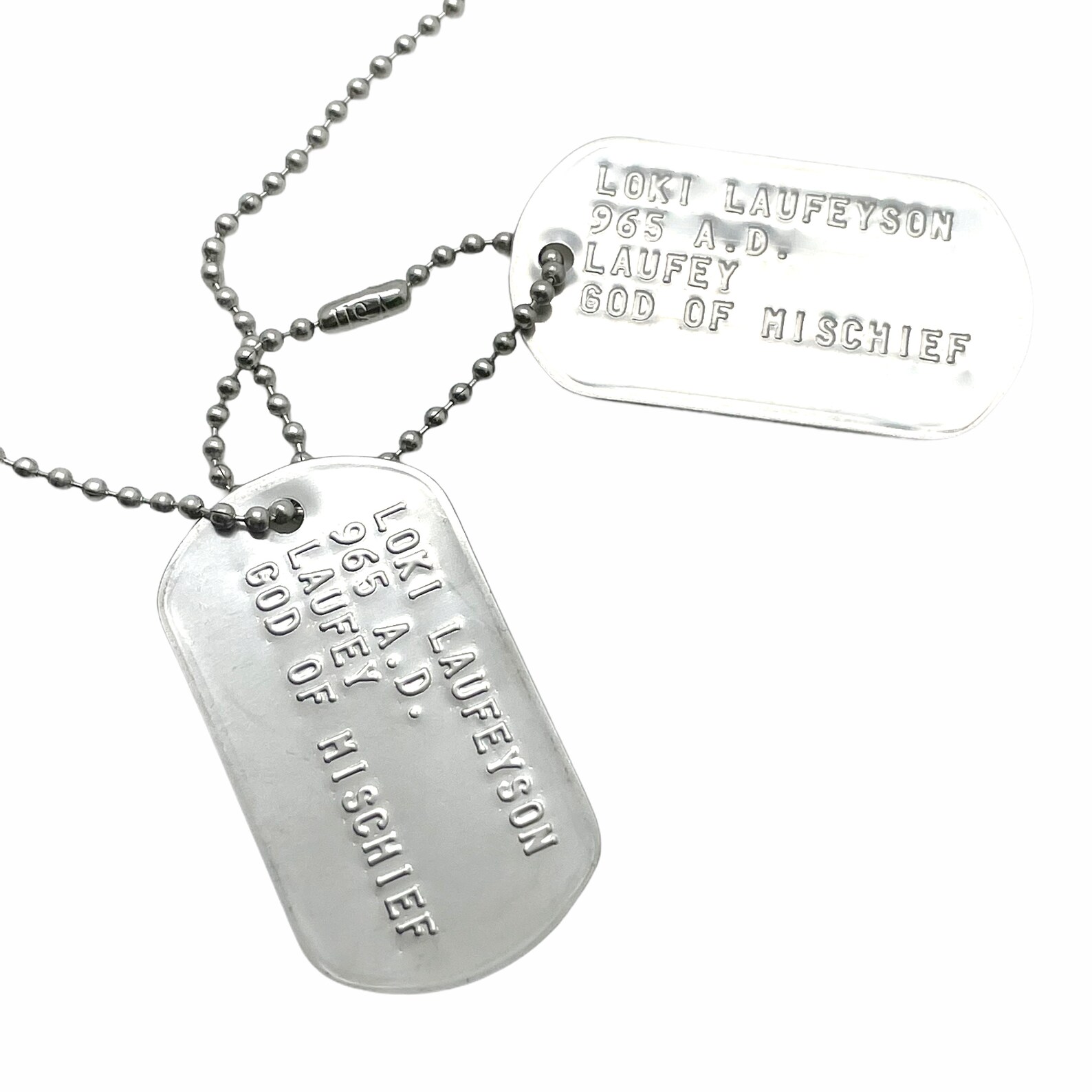LOKI 'GOD of MISCHIEF' Military Dog Tags Movie - Etsy