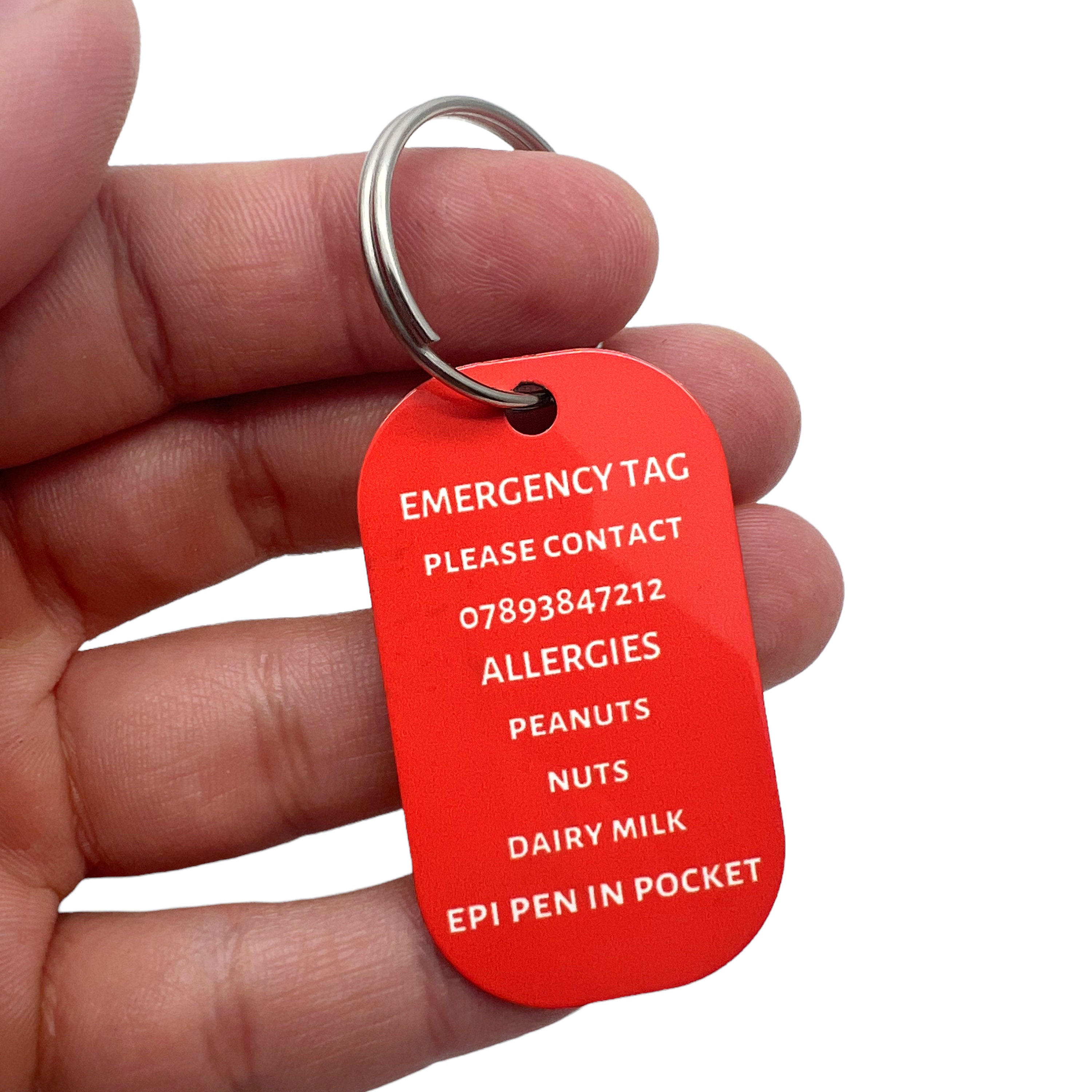 Personalised Emergency MEDICAL TAG Army Military Dog Tag - Etsy