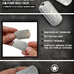 Simon 'GHOST' Riley US Military Dog TAGS - Detailed Replica Collector ...