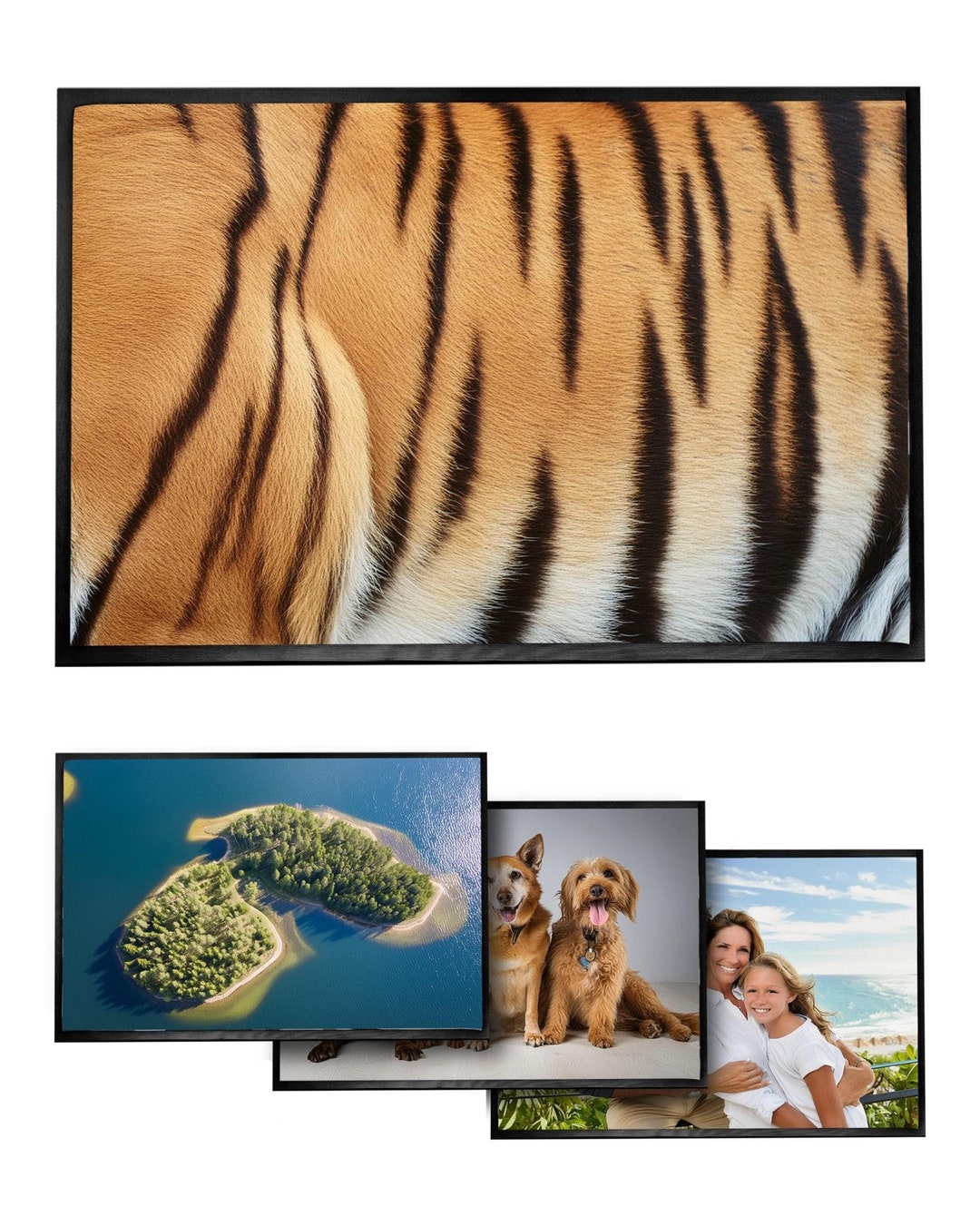 Personalized Photo Floor Mat: Custom HD Print Indoor Outdoor Rug, Non ...