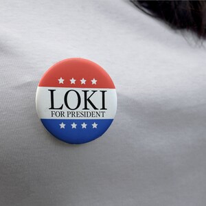 Loki for President Pin | TV Series Replica Badge - Etsy