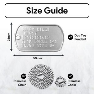 Simon 'GHOST' Riley US Military Dog TAGS - Detailed Replica Collector ...