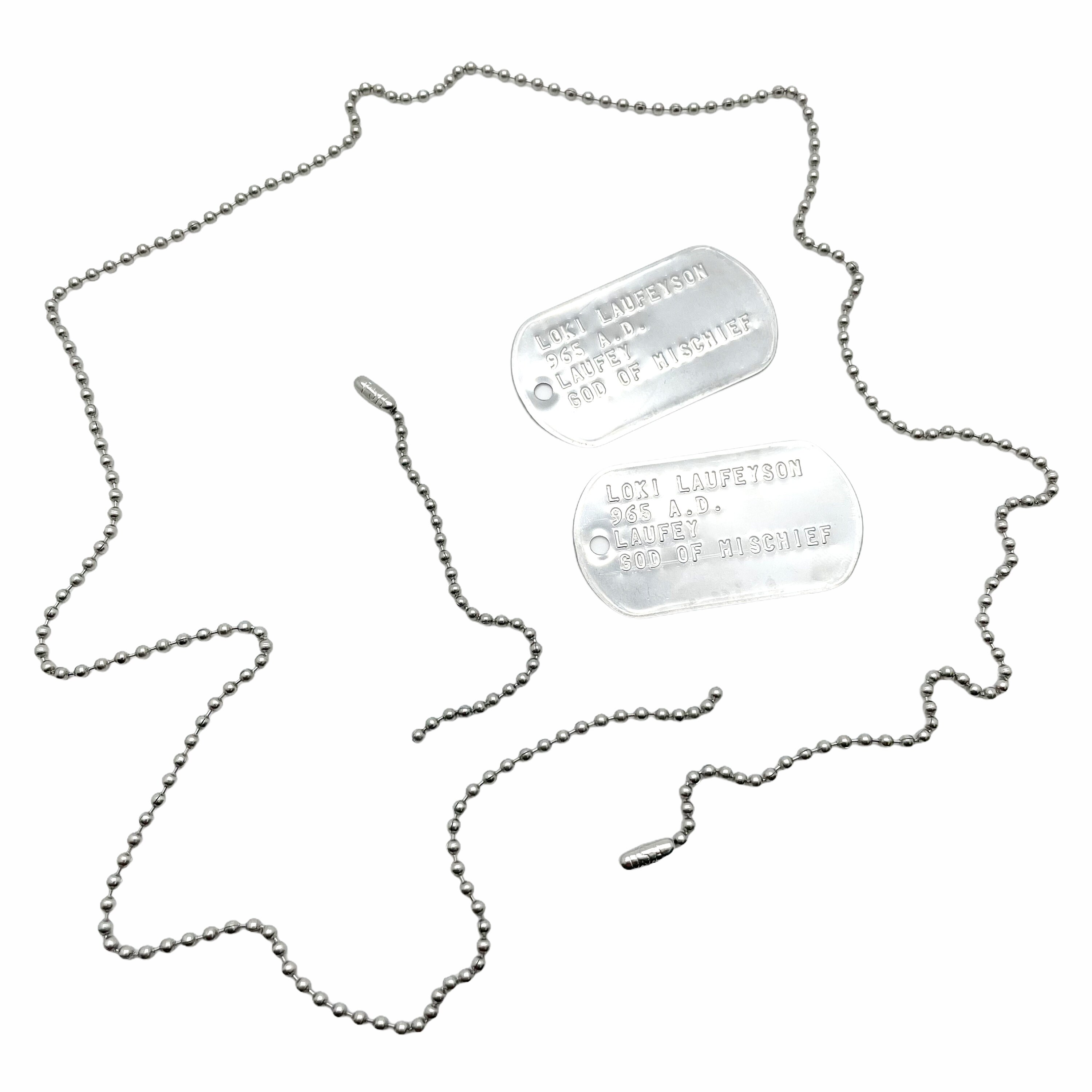 LOKI 'GOD of MISCHIEF' Military Dog Tags Movie - Etsy