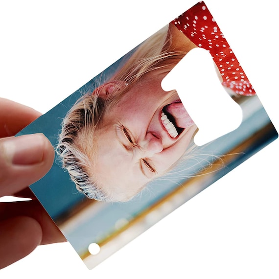 Personalised Credit Card Size Bottle Opener Metal Stainless - Etsy