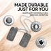 WOLVERINE LOGAN Brushed Steel Double Dog Tags Pendant Necklace - Ball ...