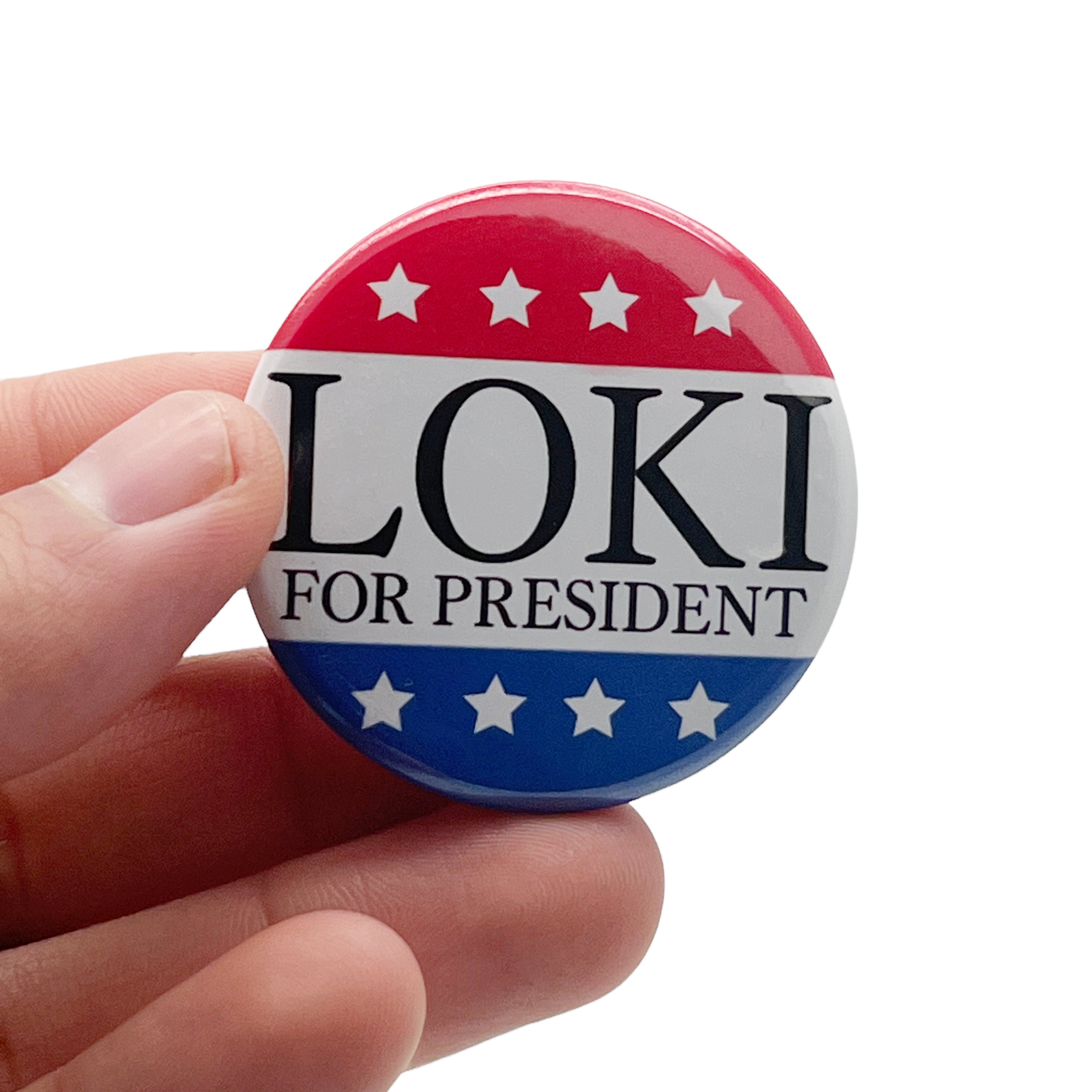Loki for President Loki Replica Badge 44mm metal & - Etsy UK