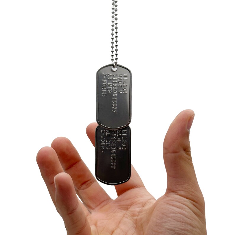 WADE Military Dog Tags - Costume Cosplay Prop Replica - Stainless Steel ...