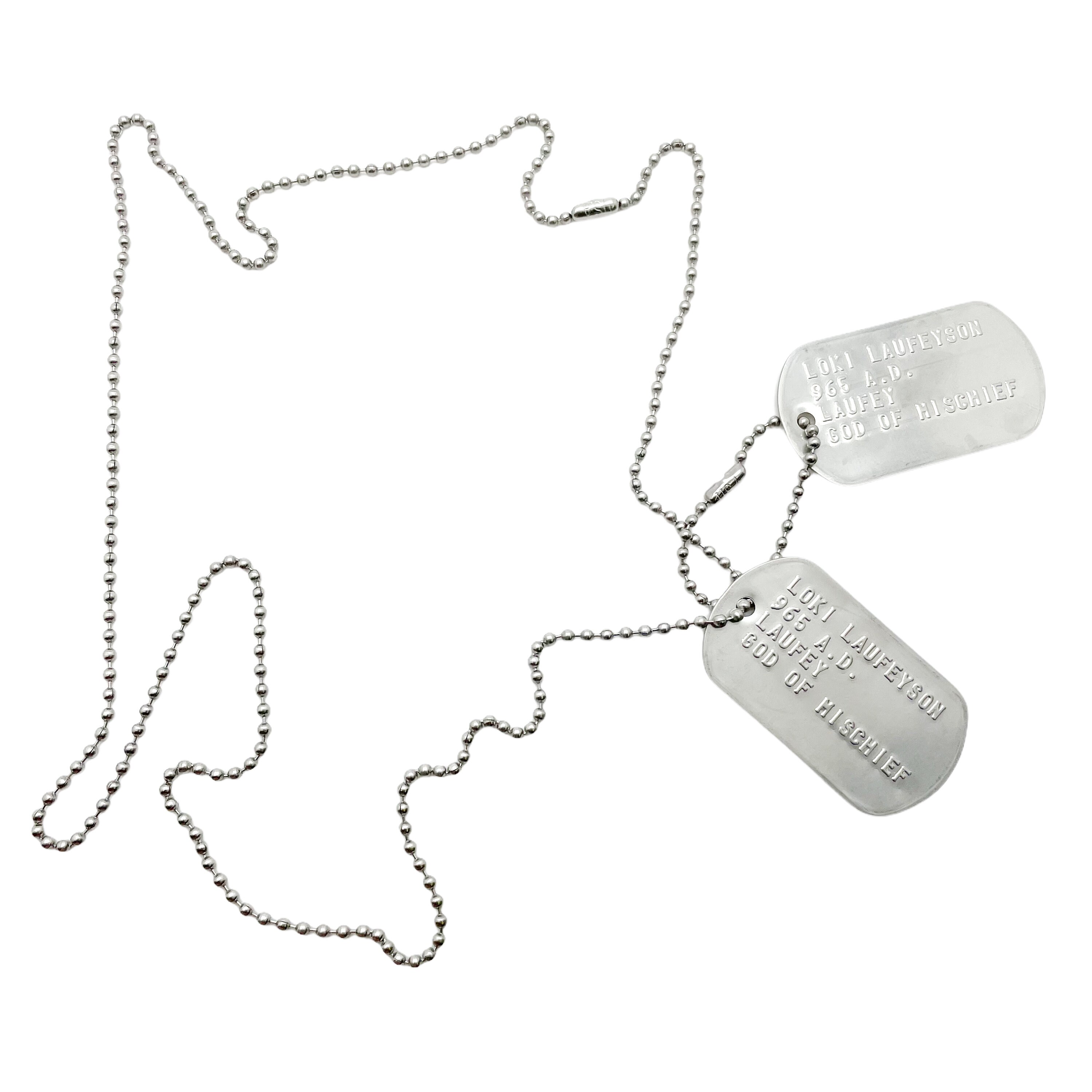 LOKI 'GOD of MISCHIEF' Military Dog Tags Movie - Etsy