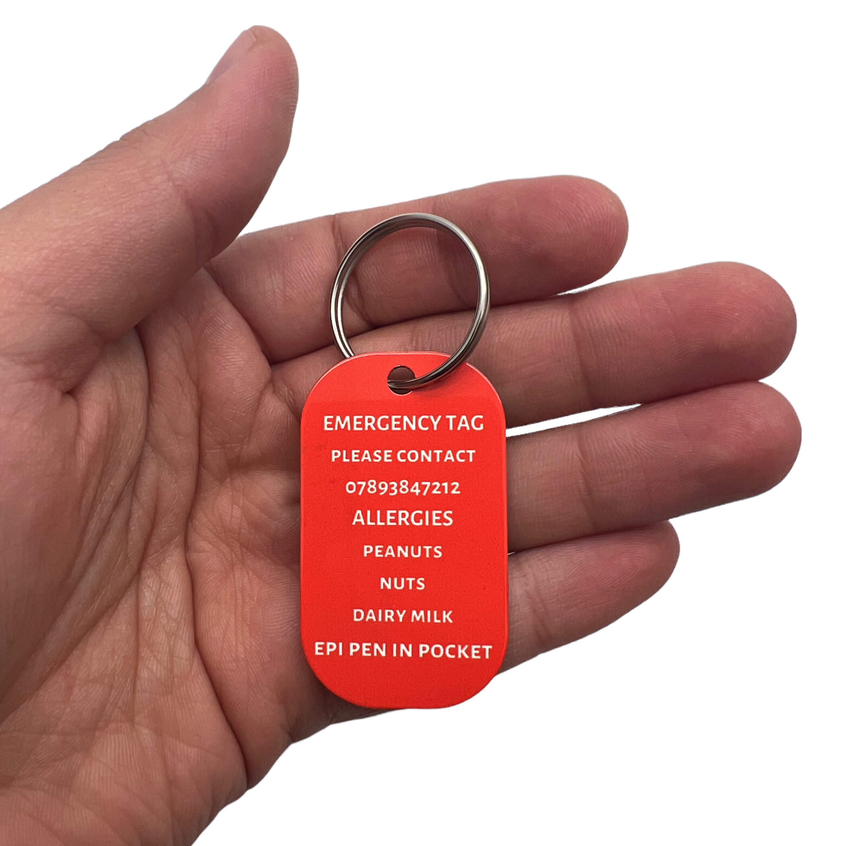 Personalised Emergency MEDICAL TAG Army Military Dog Tag - Etsy